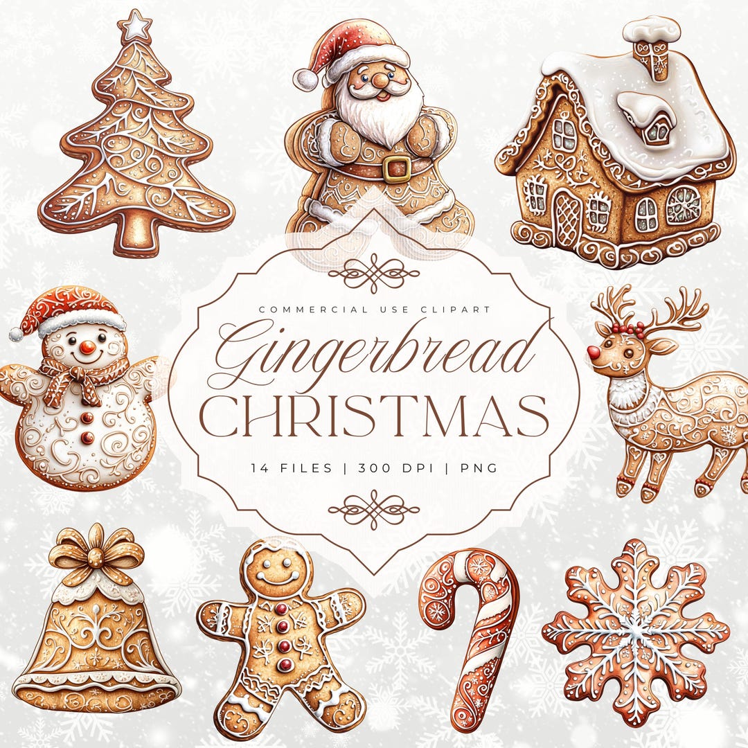 Gingerbread Clipart, Gingerbread PNG, Gingerbread House, Christmas ...