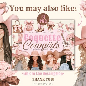 Western Coquette PNG Clipart, Cowgirl Clipart, Country PNG, Coquette ...