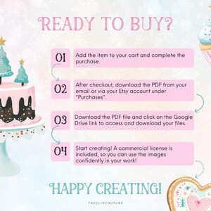 Pastel Christmas Clipart, Pink Christmas PNG, Sweets Clipart ...