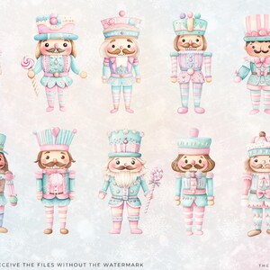 Nutcracker Christmas Clipart, Candyland Pastel Clipart, Christmas ...