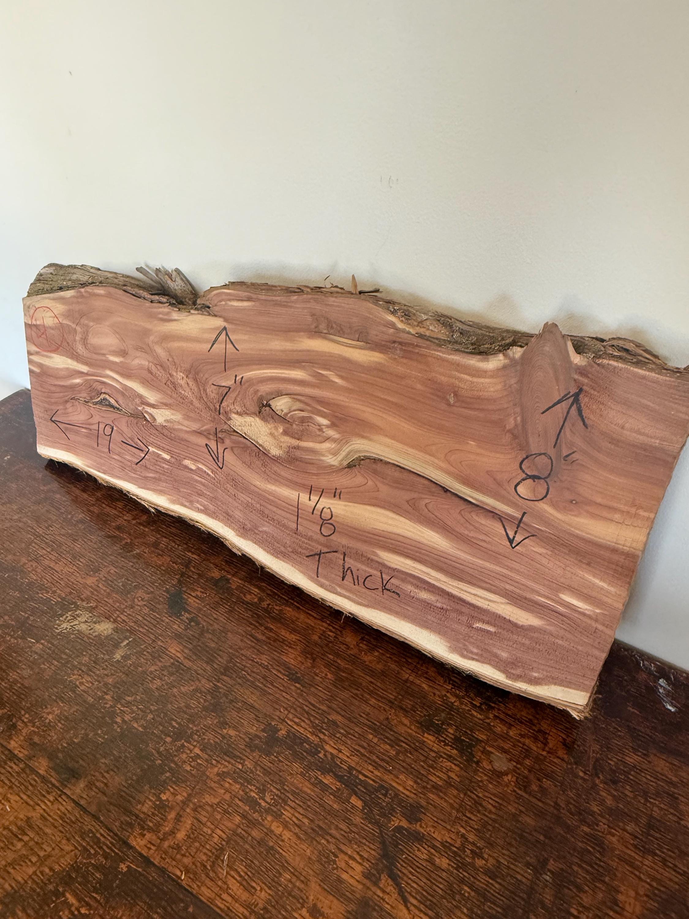 Live Edge Cedar Board/wood/blank for Cutting Board Etc. - Etsy