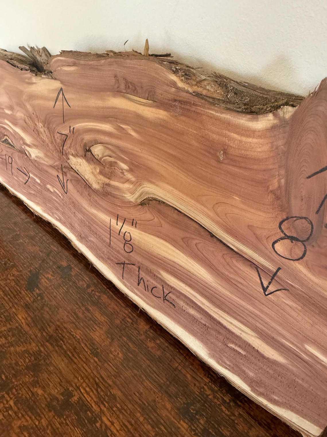 Live Edge Cedar Board/wood/blank for Cutting Board Etc. - Etsy