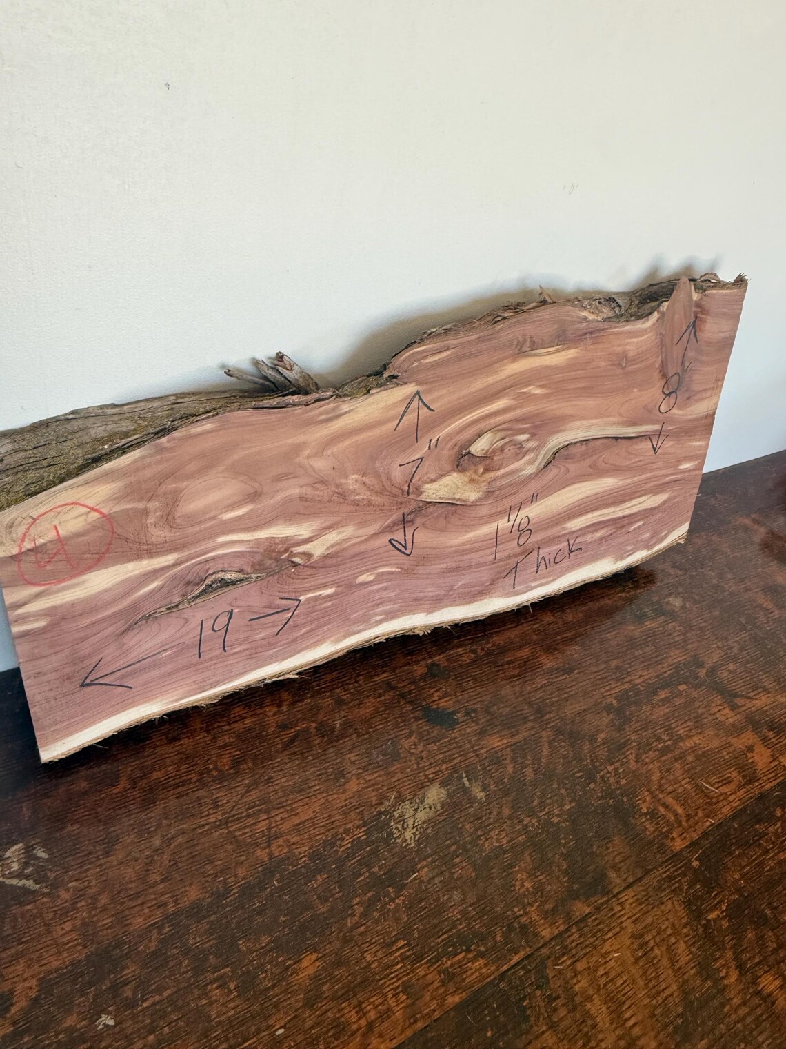 Live Edge Cedar Board/wood/blank for Cutting Board Etc. - Etsy