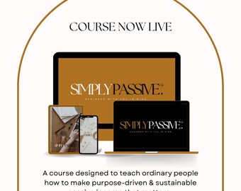 Simply Passive Digital Marketing Course With MRR - Etsy