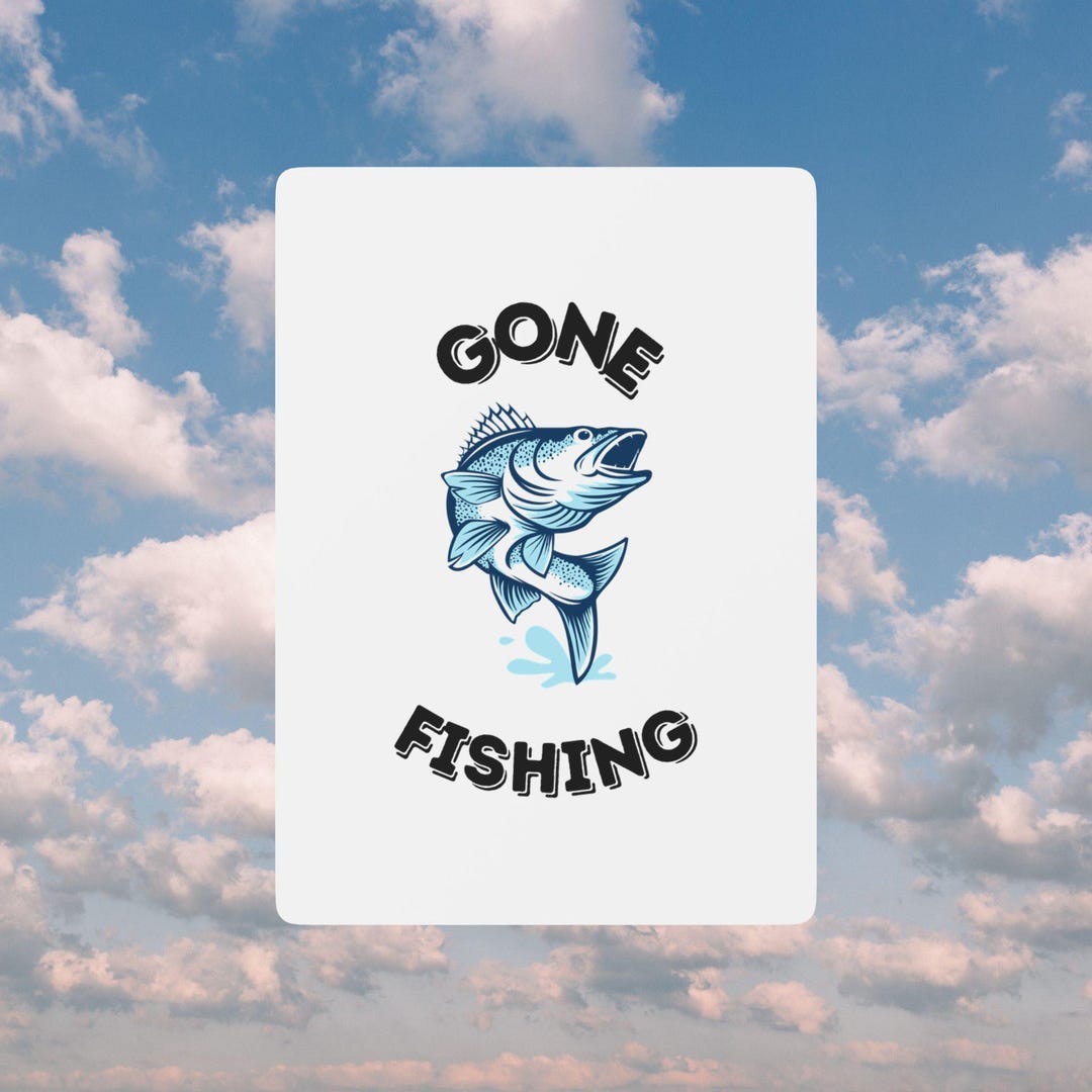 Poker Playing Cards, "gone Fishing" Deck, Card Games, Gift for Gamblers ...