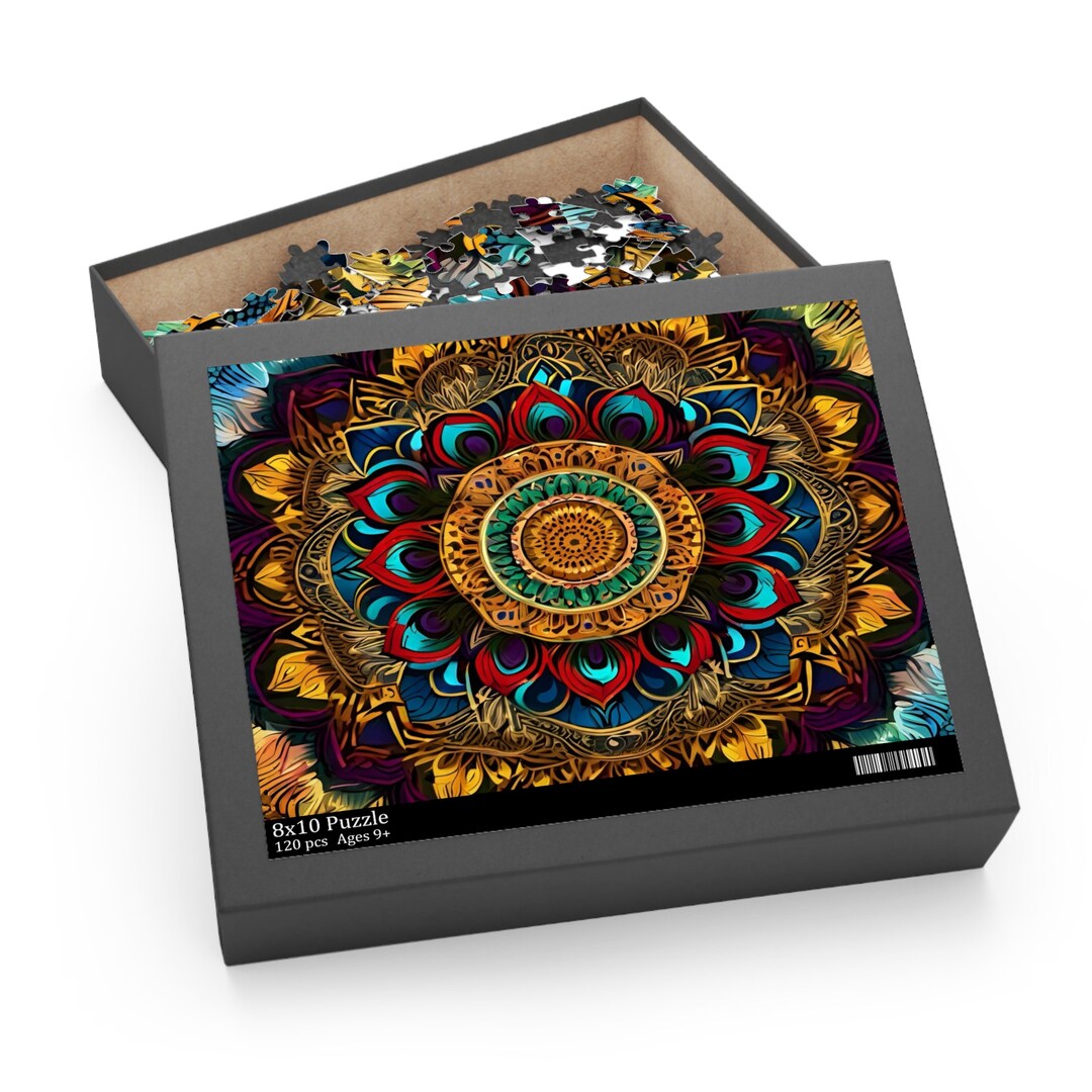 Mandela Puzzle, Mandela Jigsaw Puzzle, Puzzle Art, Colorful Mandela ...