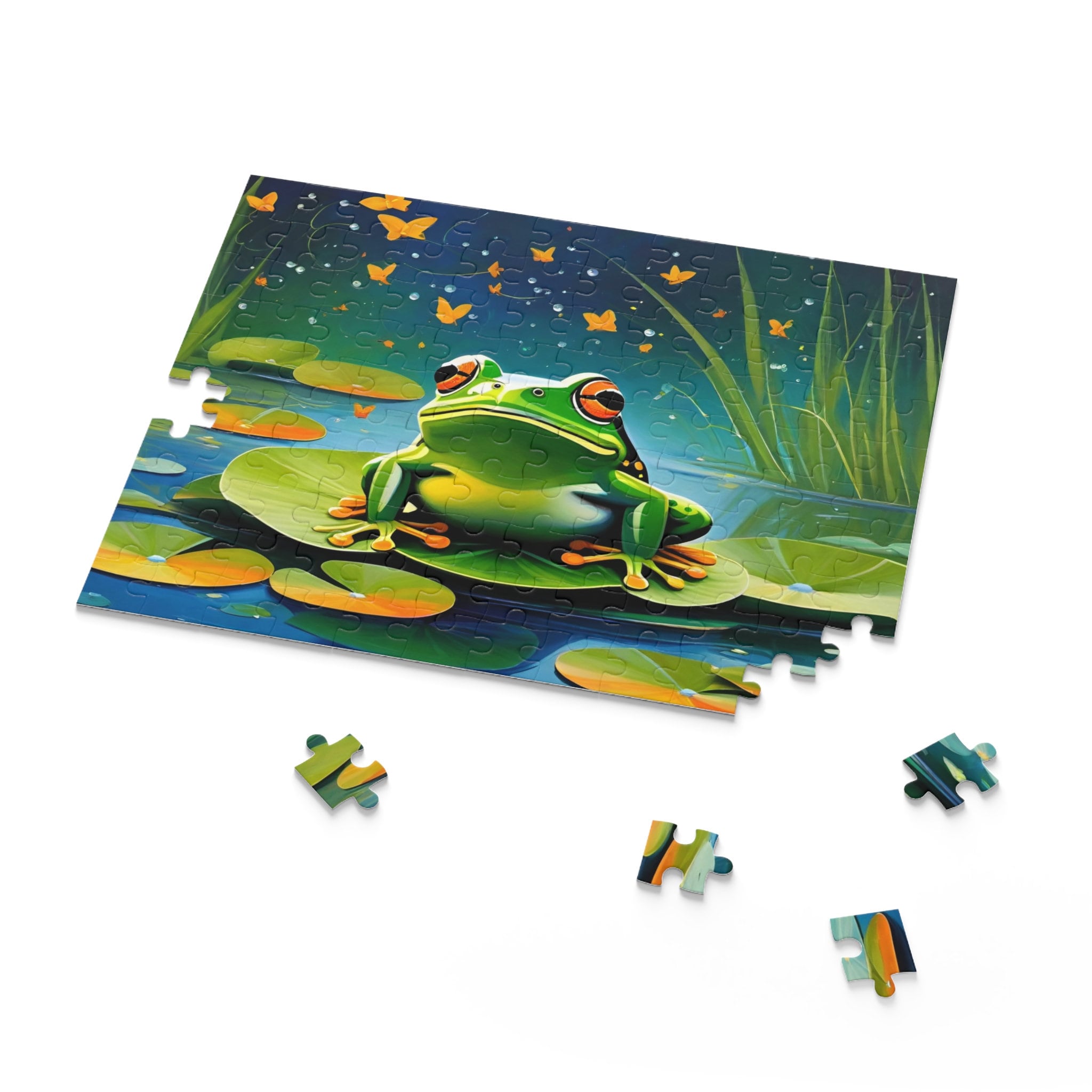 Frog Puzzle, Frog Jigsaw Puzzle, Toad Puzzle, Adult Puzzles, Pond ...