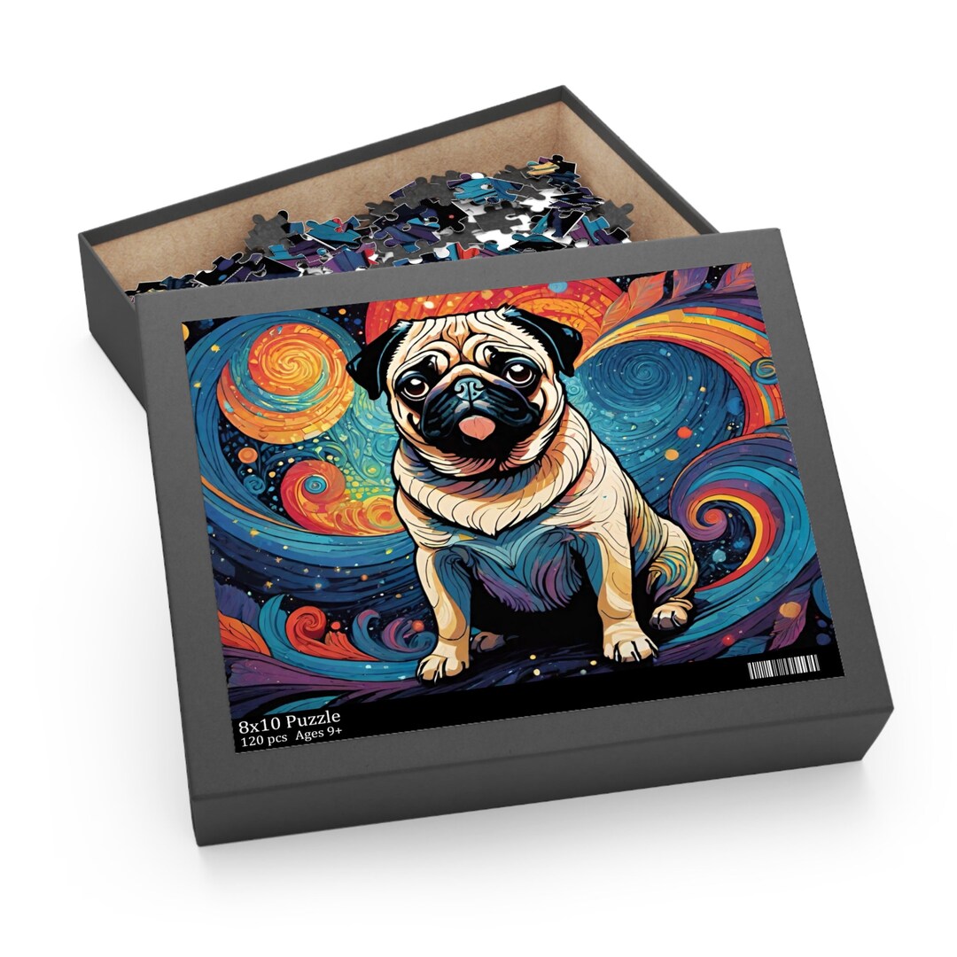 Pug Puzzle, Pug Pictures, Dog Decor, Puzzle Art, Wall Art, Fun Activity ...