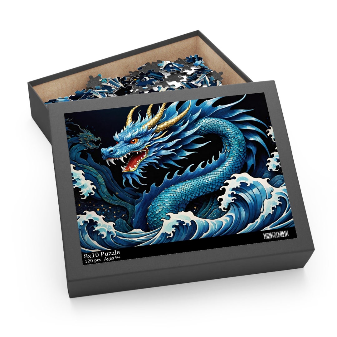 Water Dragon Puzzle, Year of the Dragon, Painting of Chinese Dragon ...