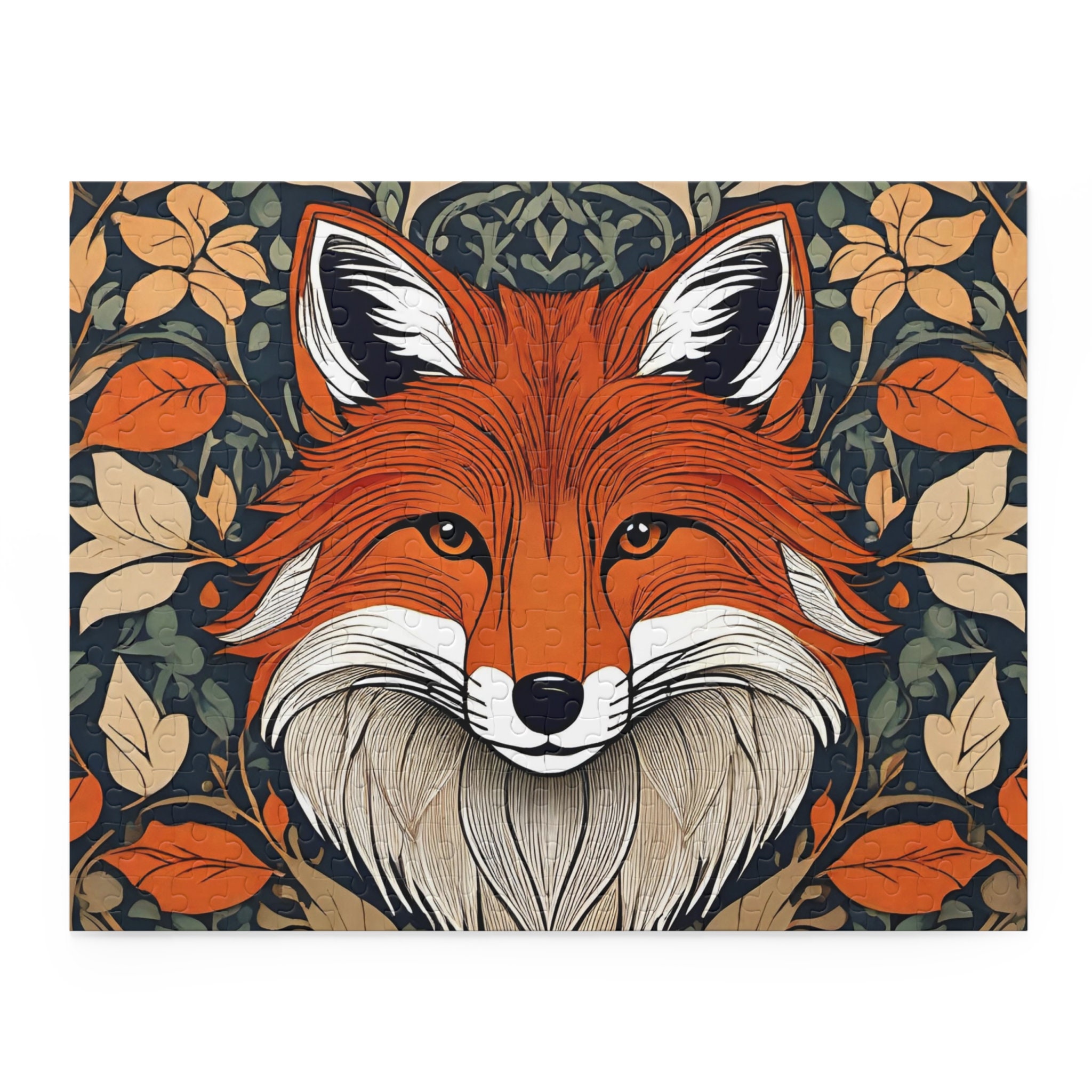 Fox Puzzle, Fox Jigsaw Puzzle, Fox Puzzle for Adults, Fox Canvas, Fox ...