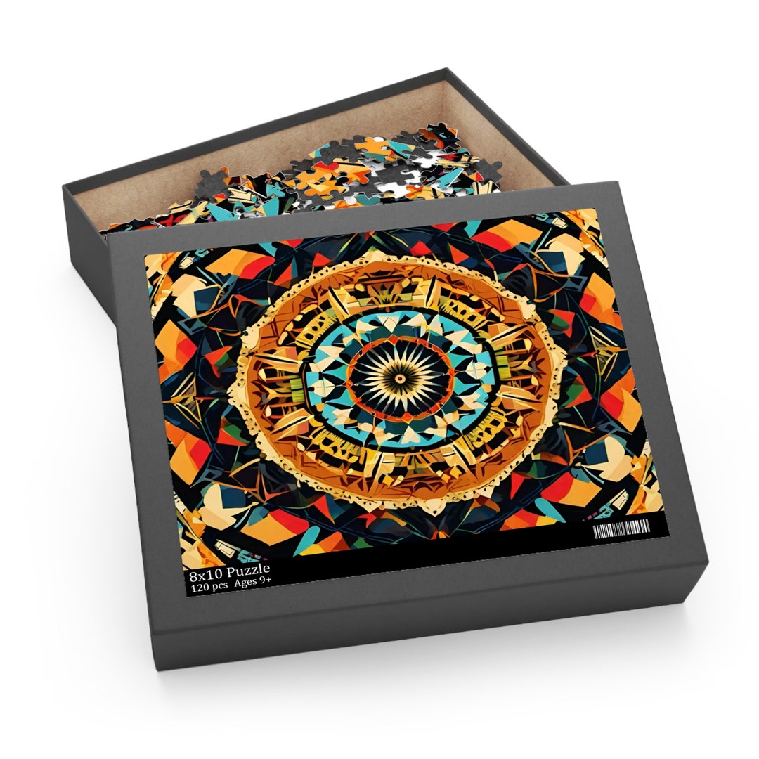 Mandela Puzzle, Mandela Jigsaw Puzzle, Puzzle Art, Colorful Mandela ...