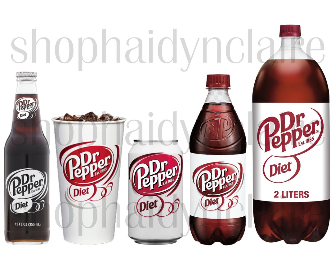 Diet Dr Pepper, Diet Pop, Png, Sublimation, Sublimate, Screen Print ...