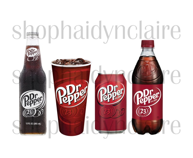 Dr. Pepper, Cans, Bottles, Png, Screen Print, Digital Download, Digital ...