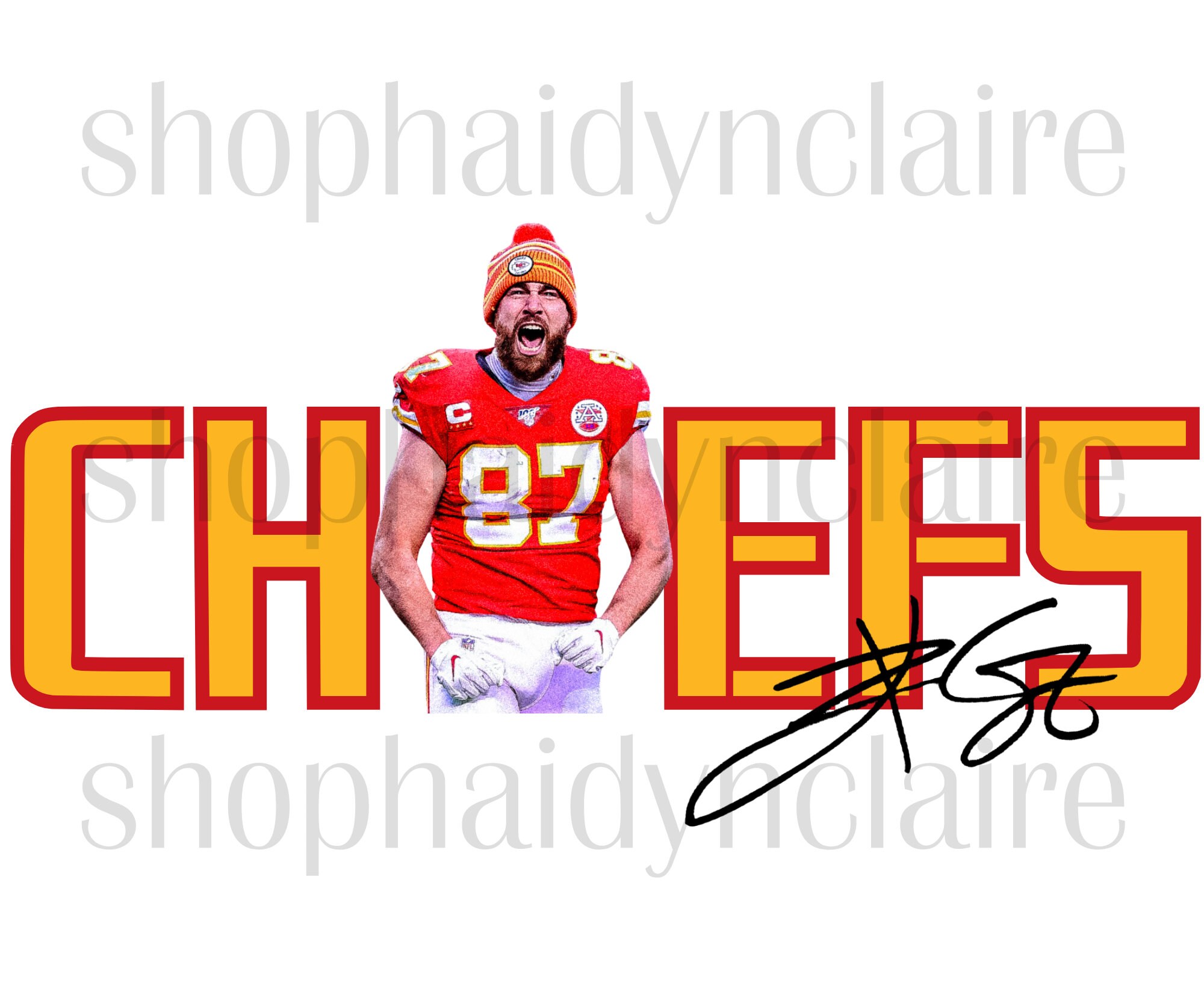 Kelce, Chiefs, Png, Digital File, Digital Print, Digital Download ...