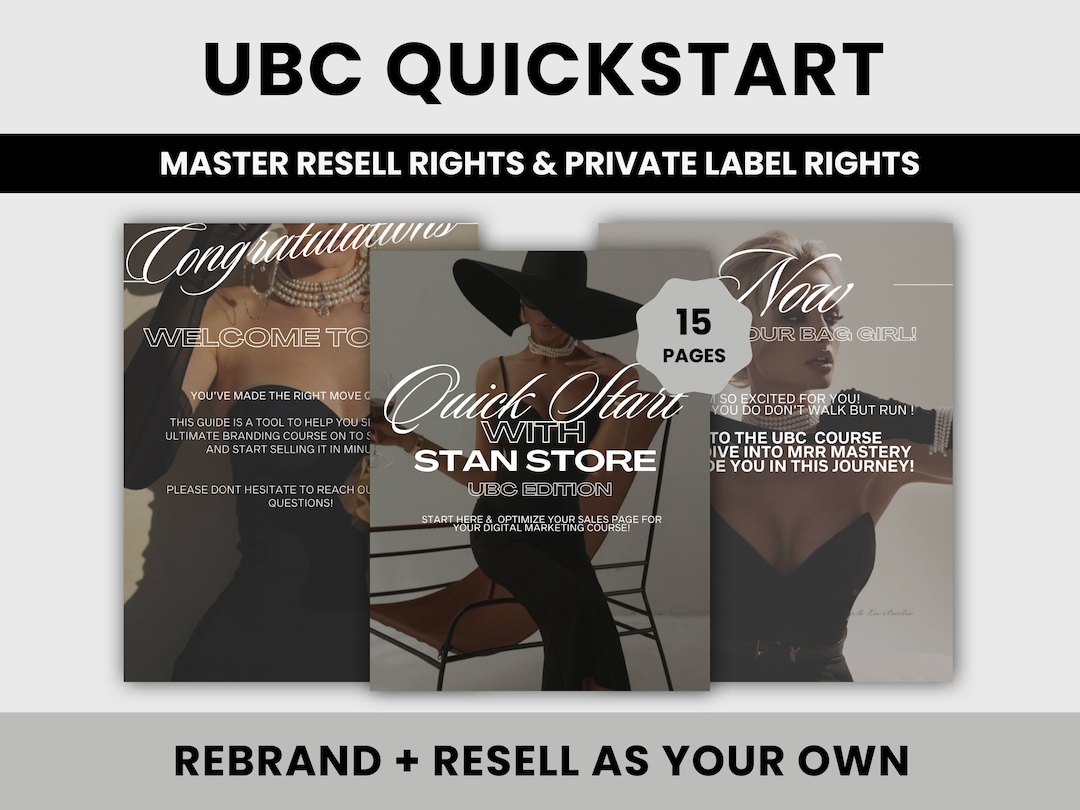 UBC Quick Start With Stan Store | Ultimate Branding Course | DFY Stan ...