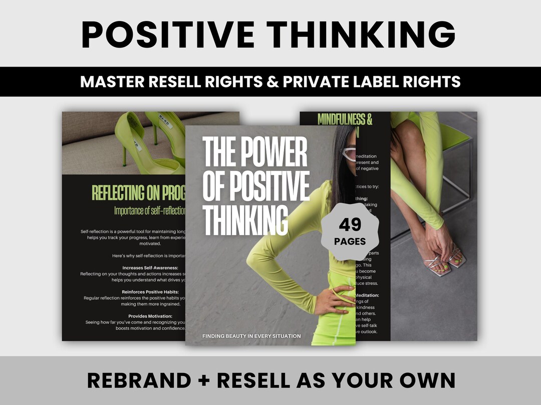 The Power of Positive Thinking Ebook | Transform Your Mindset | Self ...