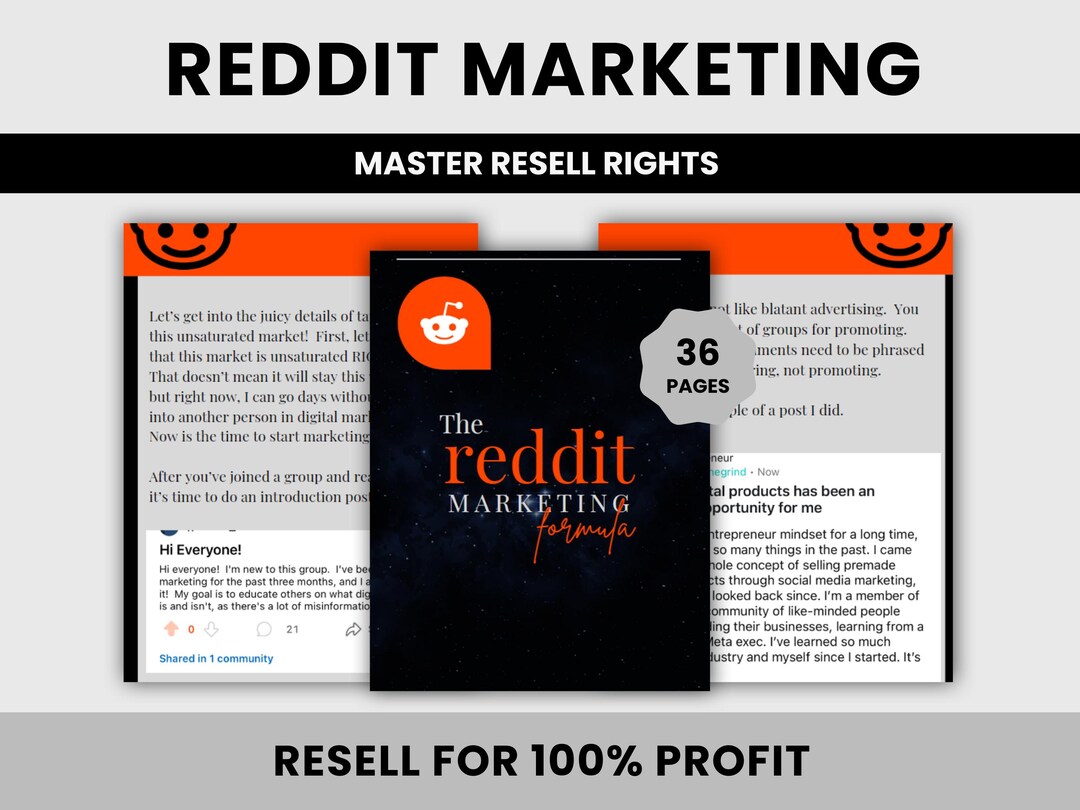 Reddit Marketing Formula: Online Business Guide (MRR) - Etsy