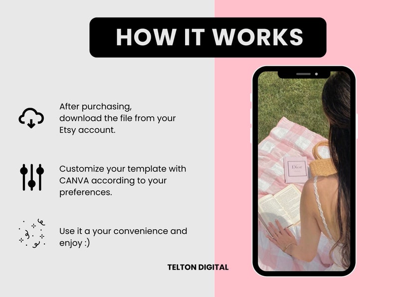 Chic Pink Faceless Reels & Photos Bundle With MRR Instagram Faceless ...