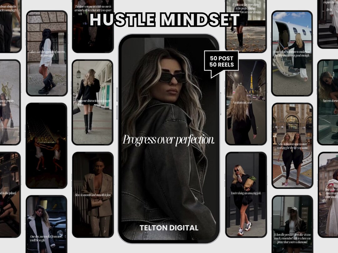Hustling CEO Mindset Luxury Posts & Reels Bundle With MRR ...