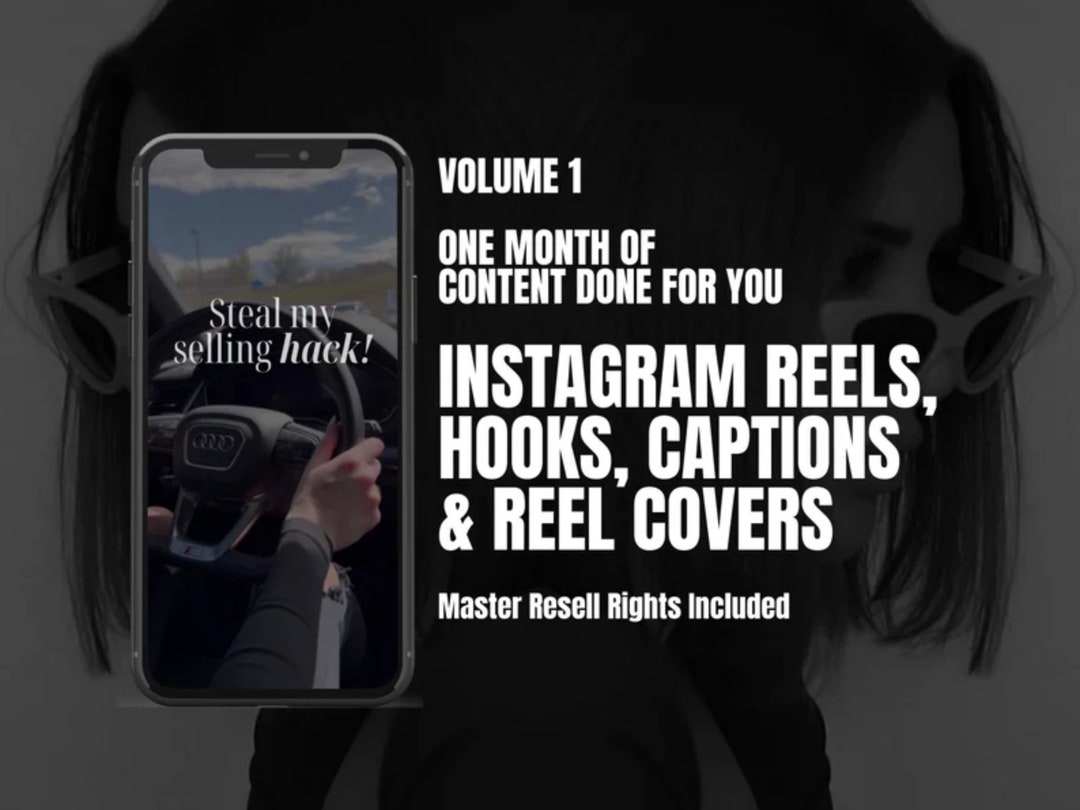 Vol 1. Instagram Reels, Hooks, Captions & Reel Covers MRR DFY Faceless ...