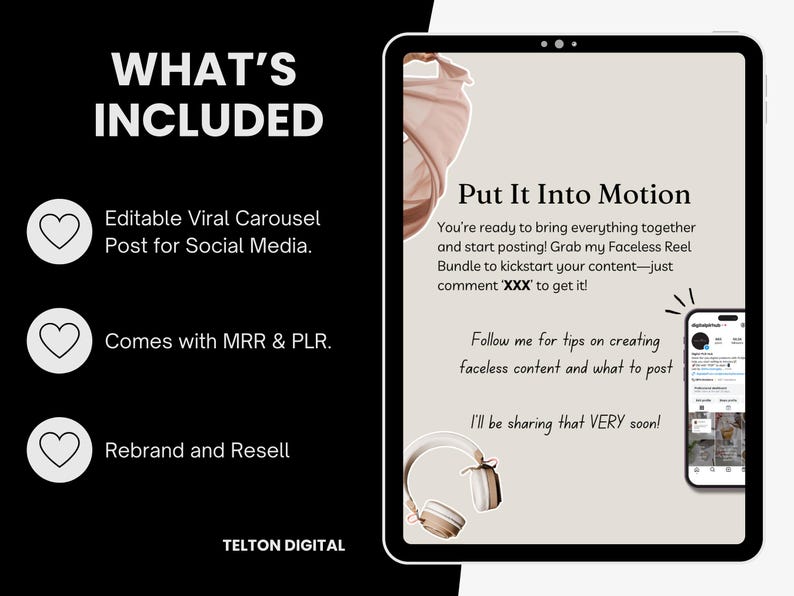 Instagram Carousel Templates | Social Media (master Resell Rights) - Etsy