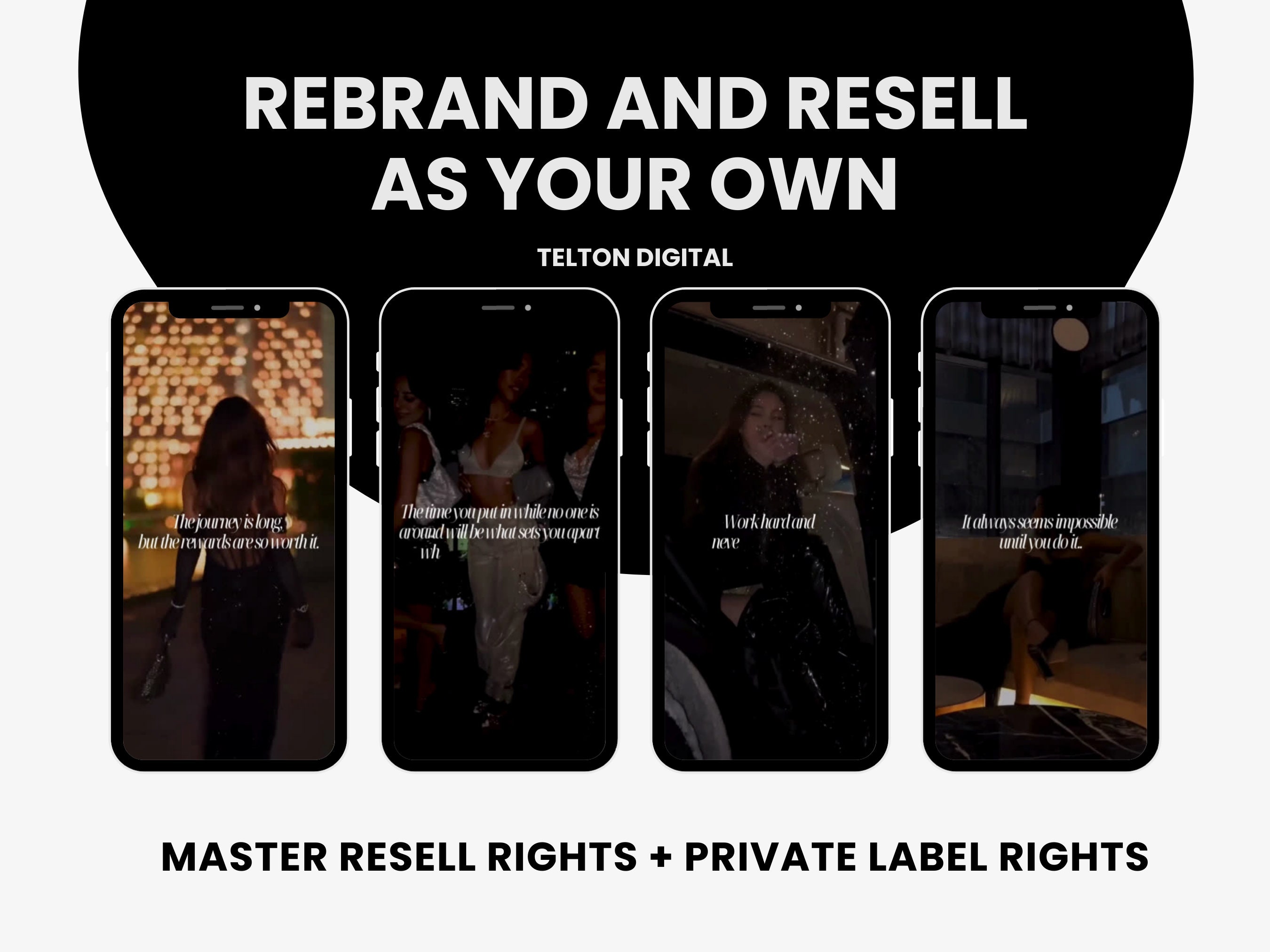 Hustling CEO Mindset Luxury Posts & Reels Bundle With MRR Motivational ...