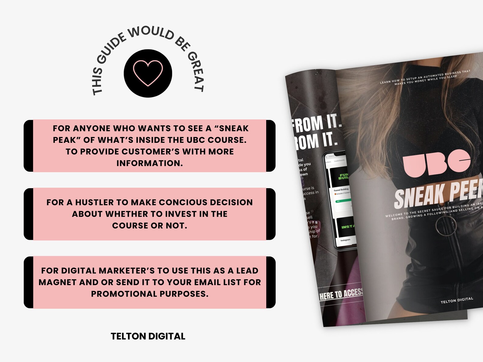 UBC Sneak Peek Lead Magnet | Pink Edition | Done-for-you | Ultimate ...