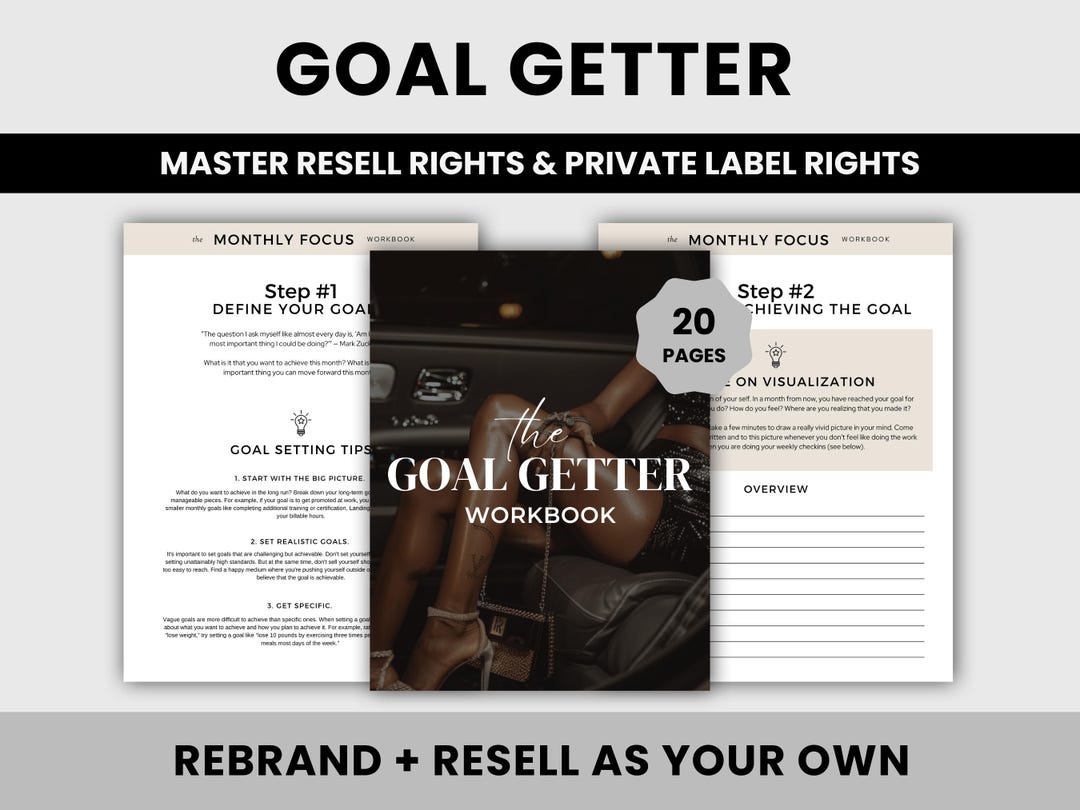 Goal Getter Workbook: A Guided Planner to Achieve Your Dreams & Stay ...
