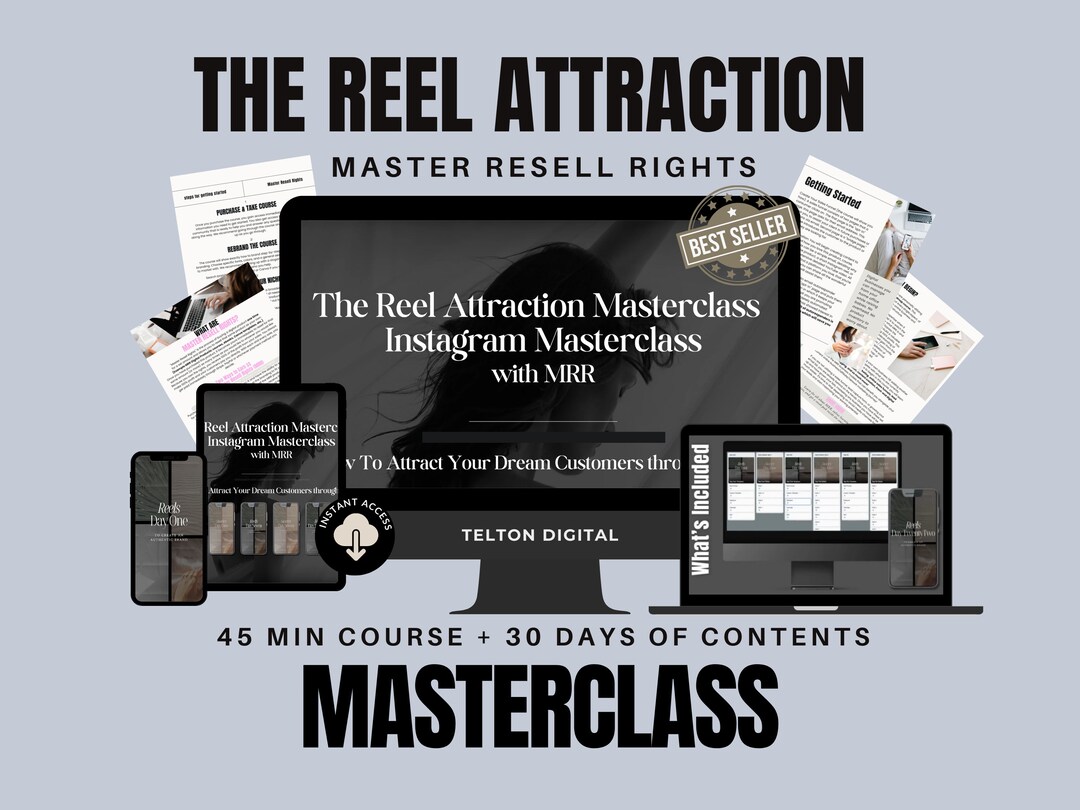 Instagram Reels Masterclass: Grow Your Audience (master Resell Rights) - Etsy