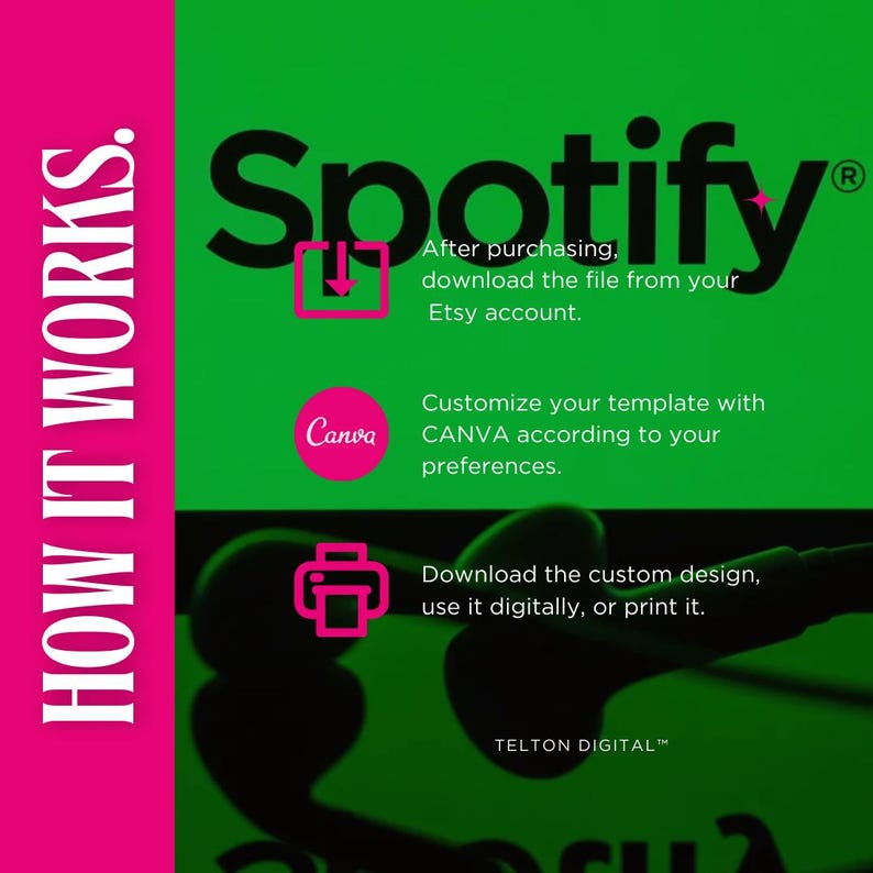 Spotify Wrapped 2025 Canva Templates | Social Media Music Recap ...