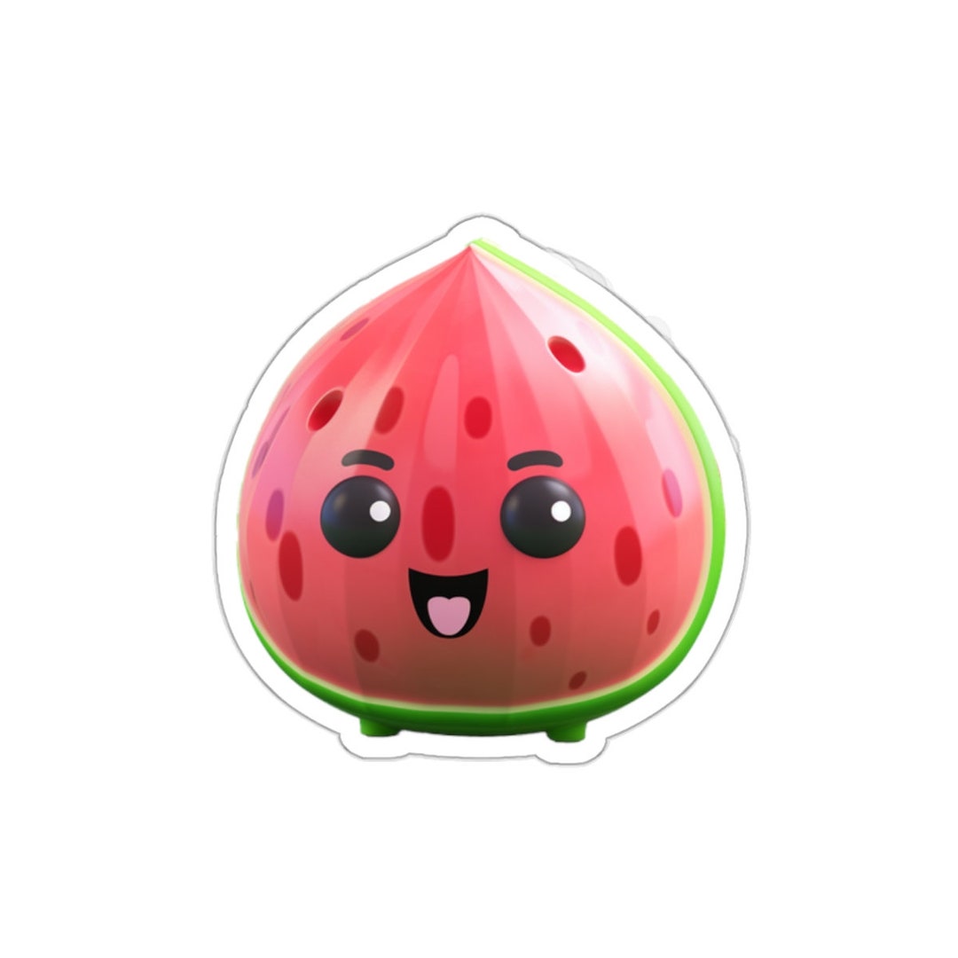 Cute Chibi Watermelon Sticker - Etsy