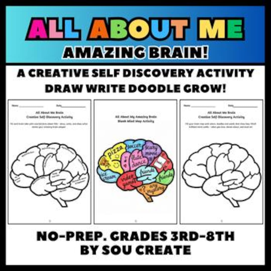 All About My Brain Activity | Neurodiversity Affirming SEL Project - Etsy