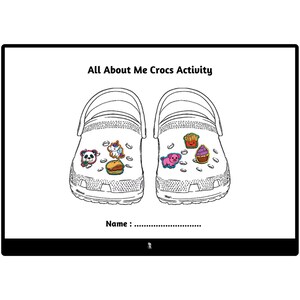 All About Me Crocs Design Activity | Back to School Icebreaker ...