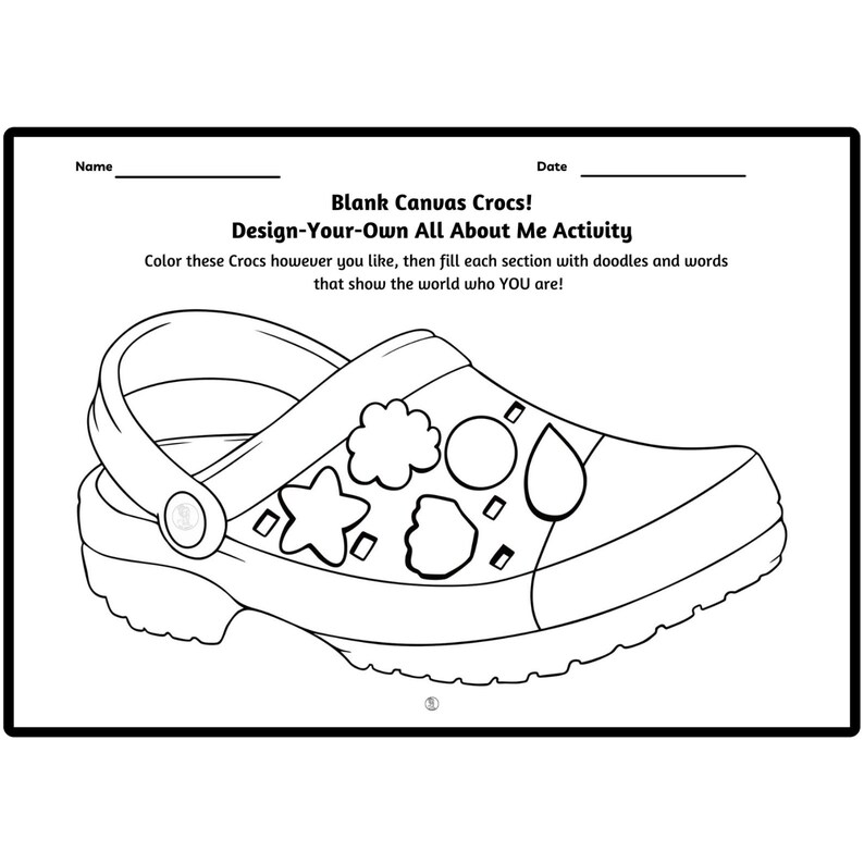 Design a Shoe Template Activity | Back to School Icebreaker | All About ...