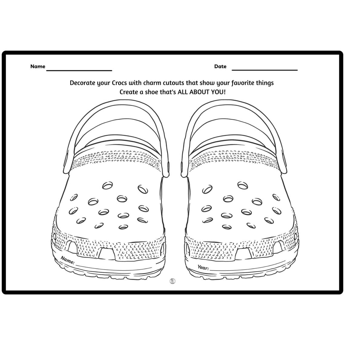 All About Me Crocs Design Activity | Back to School Icebreaker ...