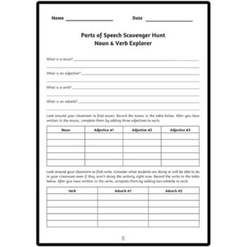 Grammar Skills Practice Pack | Parts of Speech & Sentence Building - Etsy