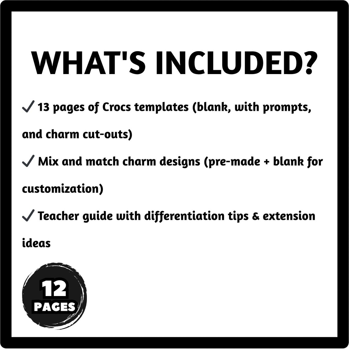 All About Me Crocs Design Activity | Back to School Icebreaker ...