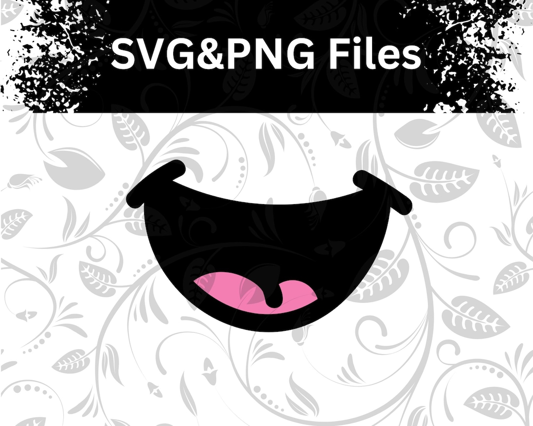 Digital Download | Smile Mouth | SVG & PNG Files | Felt Mouth for ...