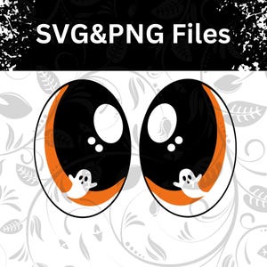 Digital Download | Halloween Ghost Eyes | SVG & PNG Files | Felt Eyes ...