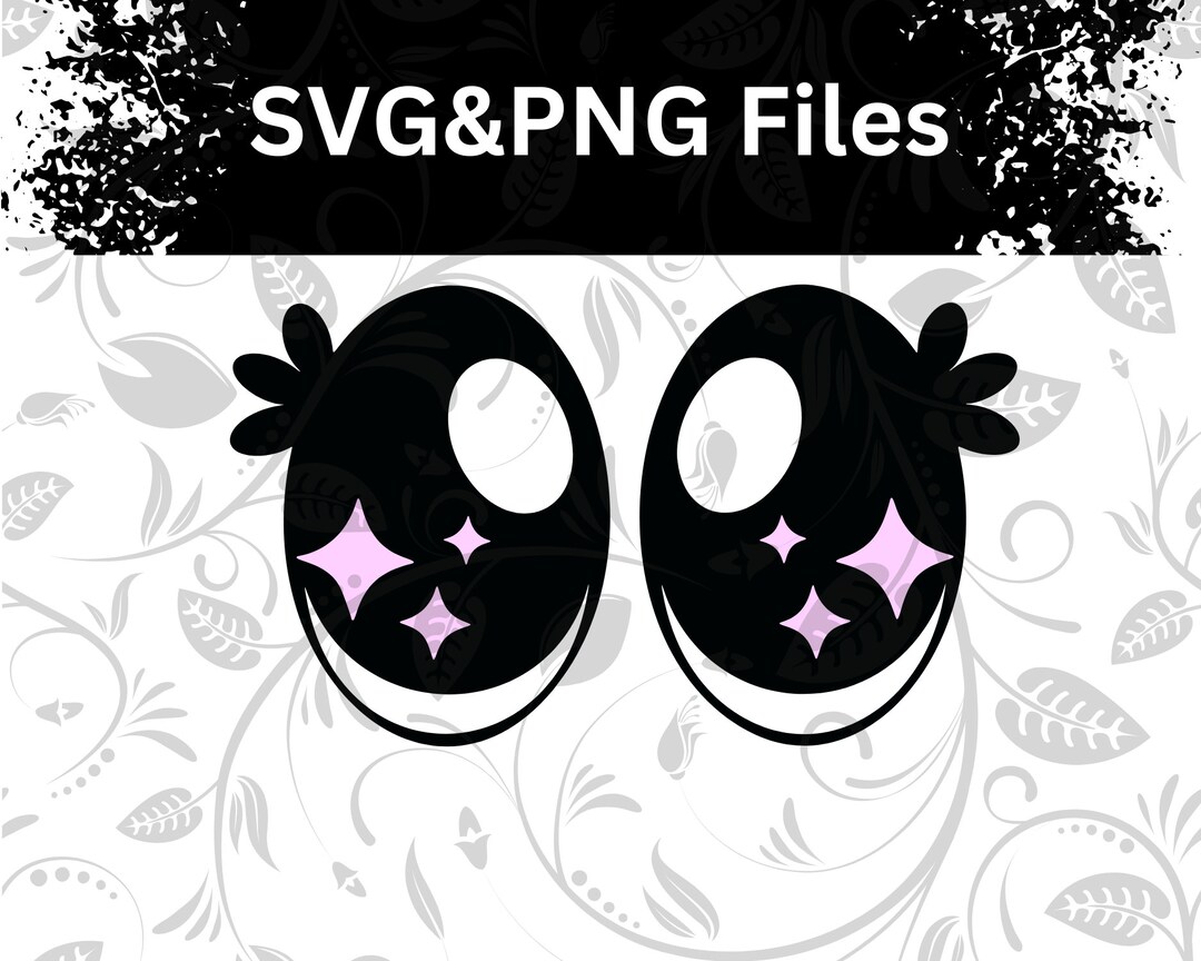 Digital Download | Lashed Triple Star Eyes | SVG & PNG Files | Felt ...