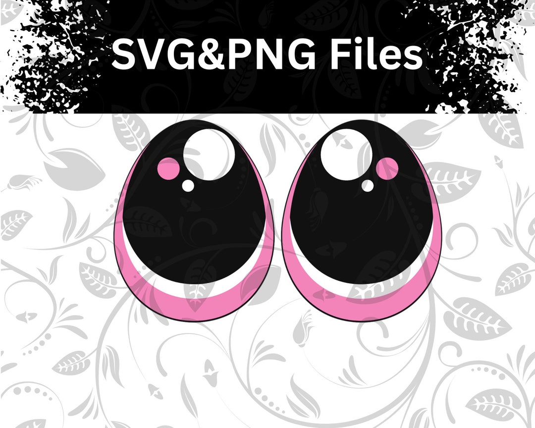 Digital Download | Egg Circle Eyes | SVG & PNG Files | Felt Eyes ...