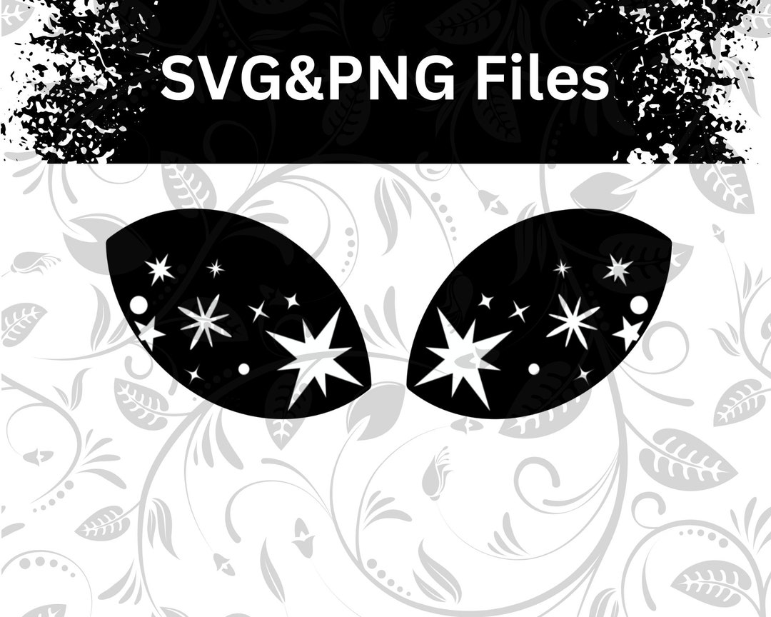 Digital Download | Alien Star Eyes | SVG & PNG Files | Felt Eyes ...