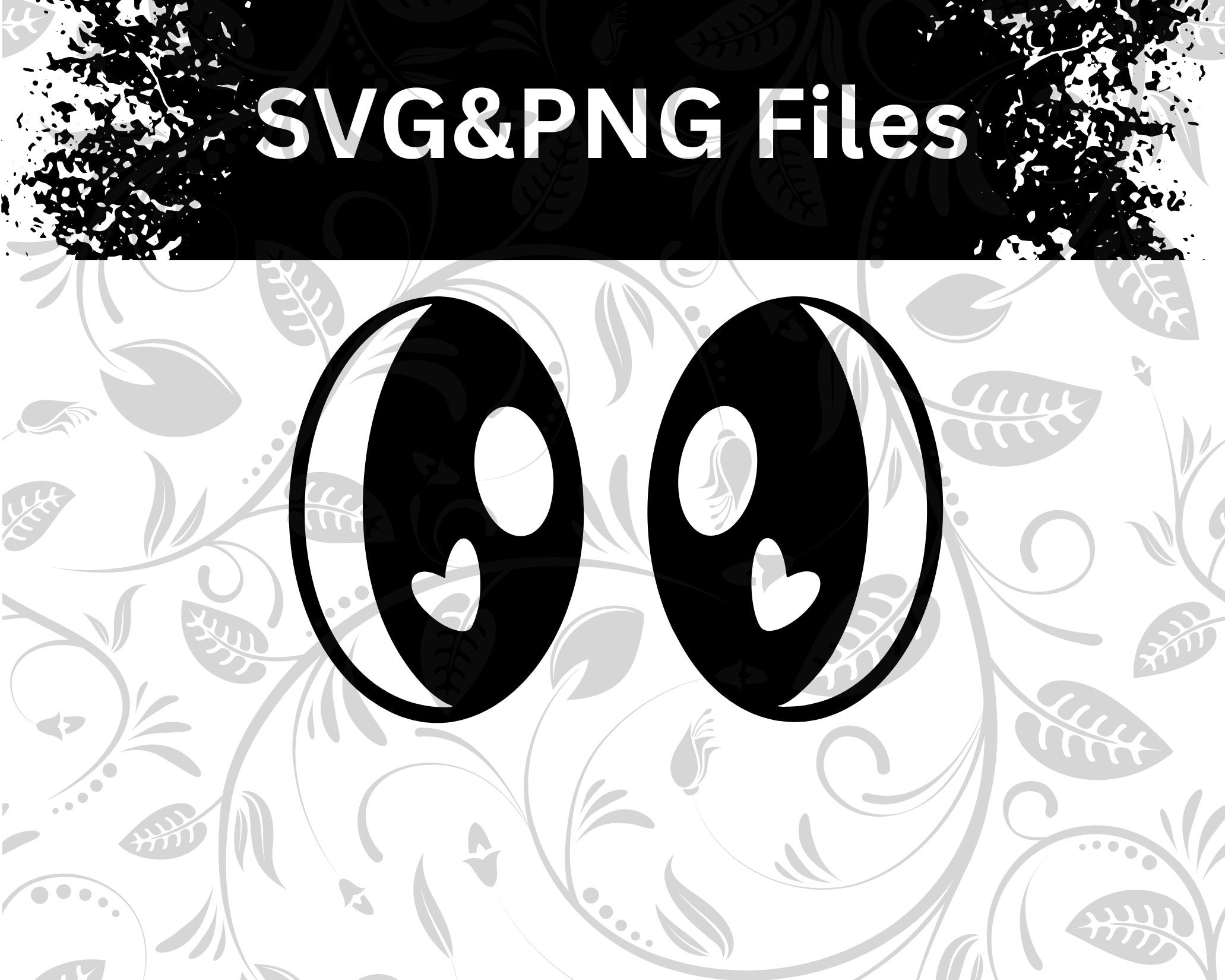 Digital Download | Heart Eyes | SVG & PNG Files | Felt Eye Amigurumi ...