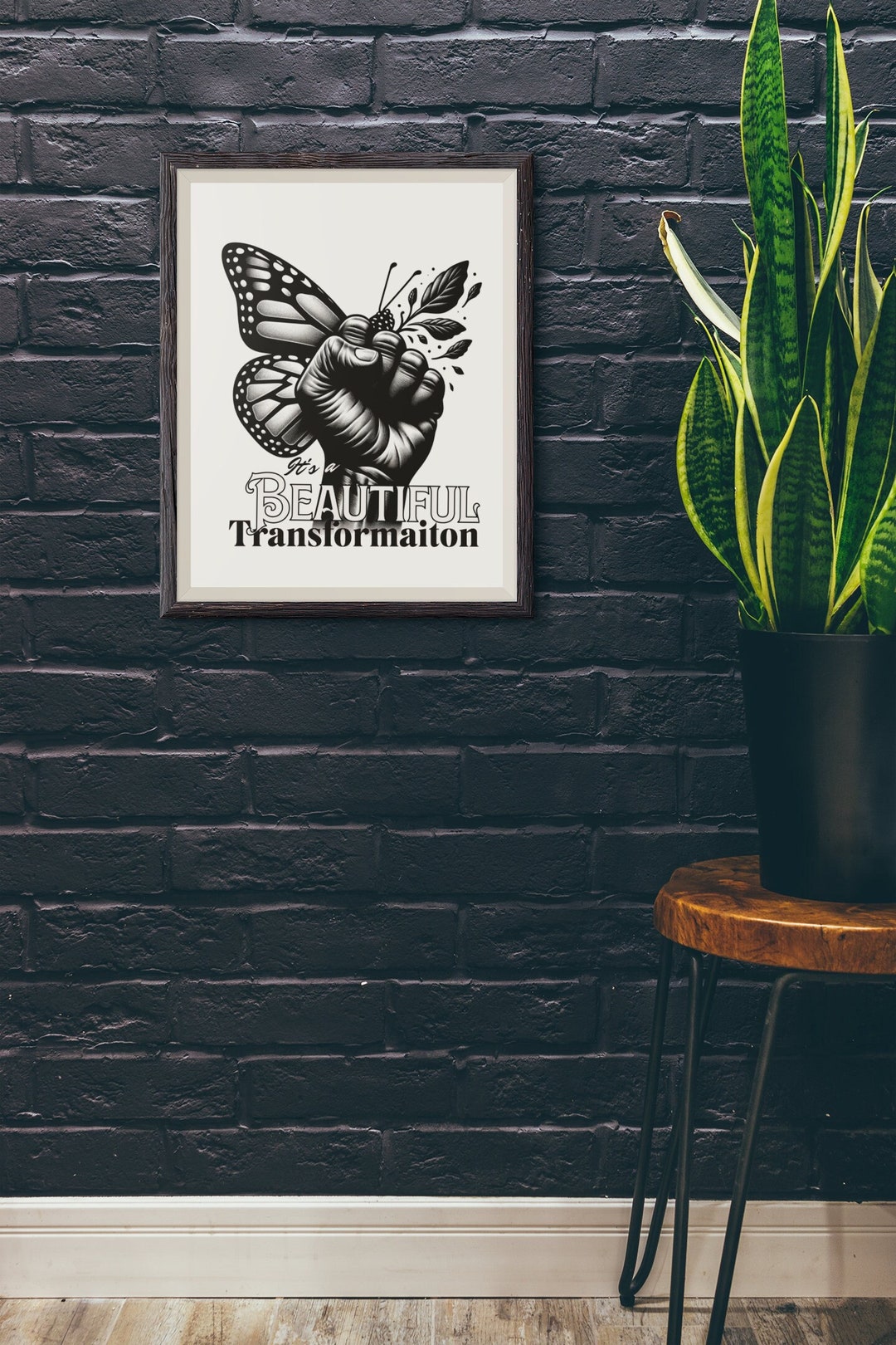 Butterfly Transformation Poster for Mental Health Counselor Therapy ...