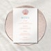 Coastal Seashell Menu | Hand Drawn | Dinner Party | Beach Wedding ...