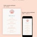 Coastal Seashell Menu | Hand Drawn | Dinner Party | Beach Wedding ...