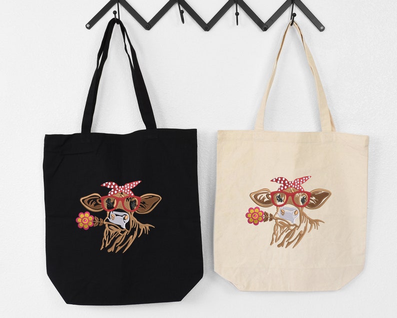 Funny Cow Embroidery Design, Cool Animal Machine Embroidery, Lovely Cow ...