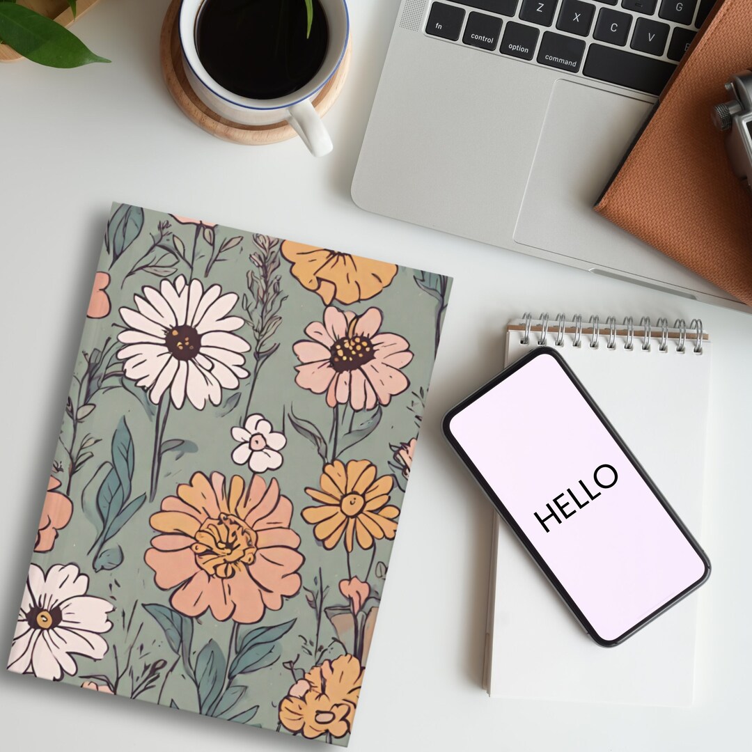 Flower Journal for Girls Writing Journal for Woman Floral Notebooks for ...