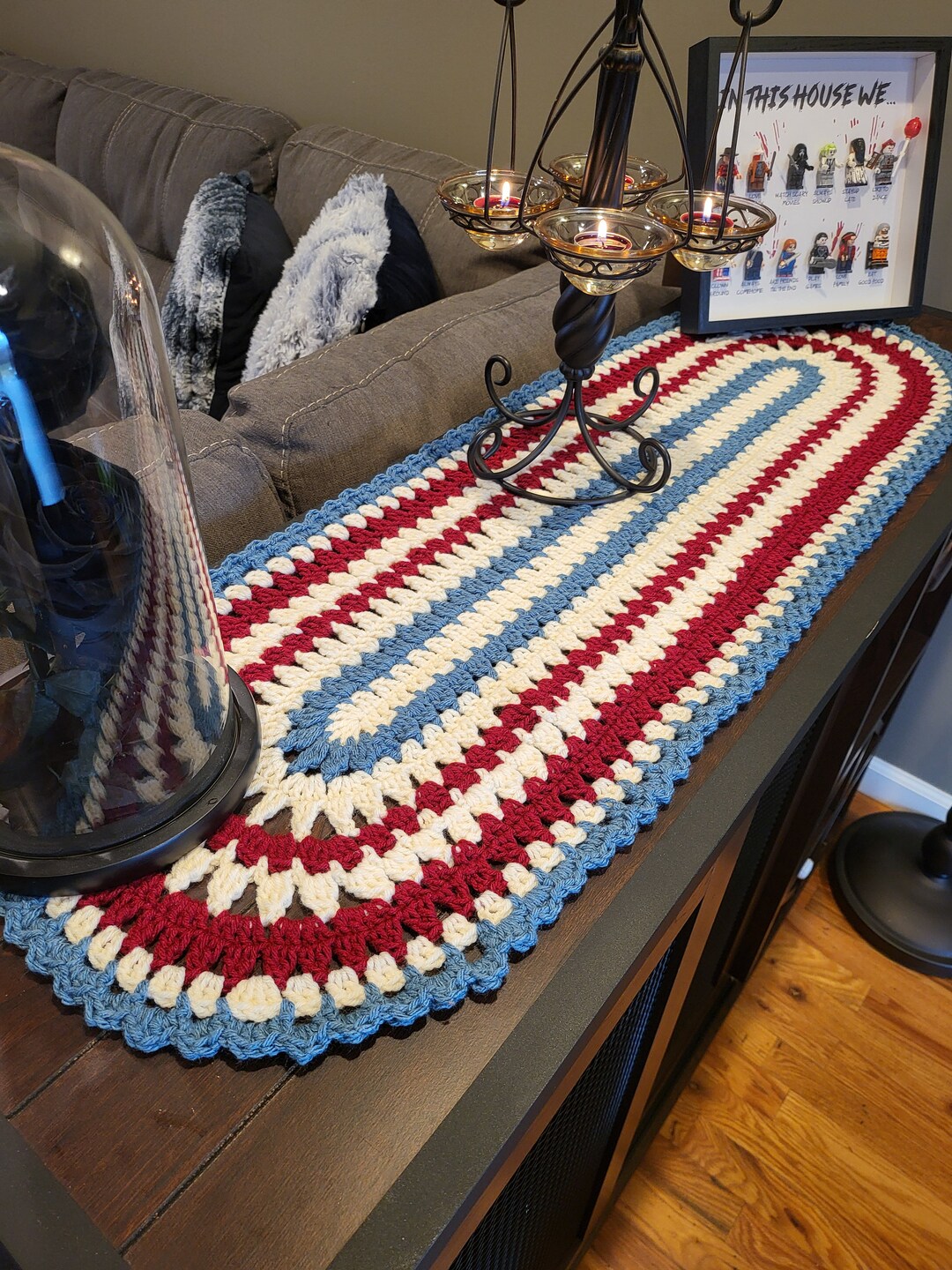 Crochet Oval Tablerunner - Etsy