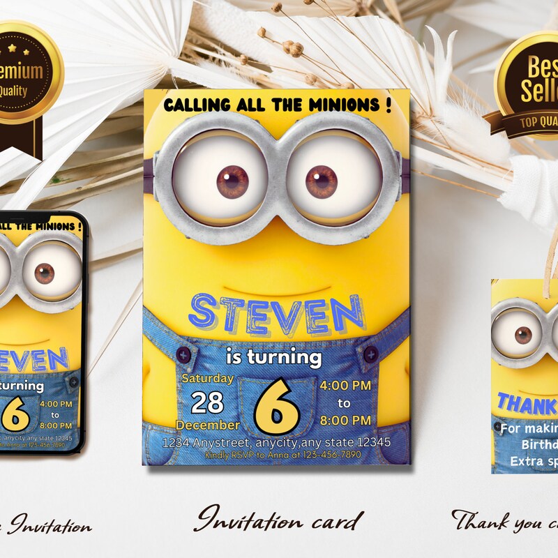 Minion Birthday - Etsy